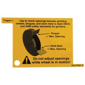 Bench Grinder Safety Gauge (KSC096) - Rockford Systems, LLC